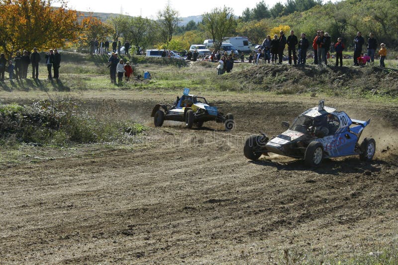 Buggy battle editorial stock image. Image of control - 16718574
