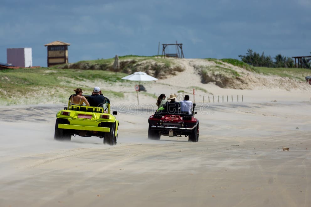 Buggy on the Beach of Genipabu, Brazil Editorial Stock Photo - Image of ...