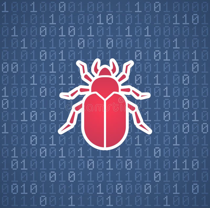 Buggy Binary Code stock vector. Illustration of digital - 89775080