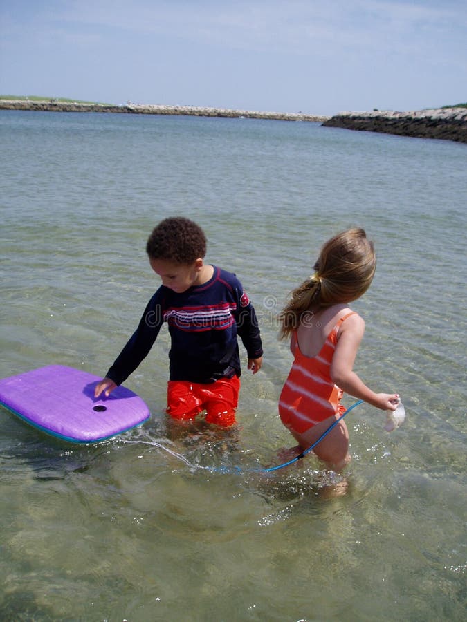 Beach Fun stock image. Image of children, show, baby, water - 1148455