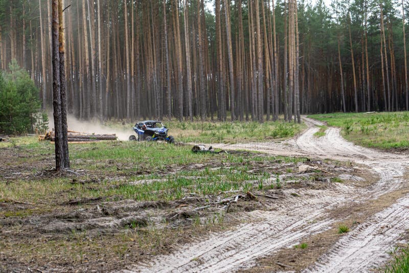 Buggy Driving on Dusty Road Editorial Stock Image - Image of extreme ...