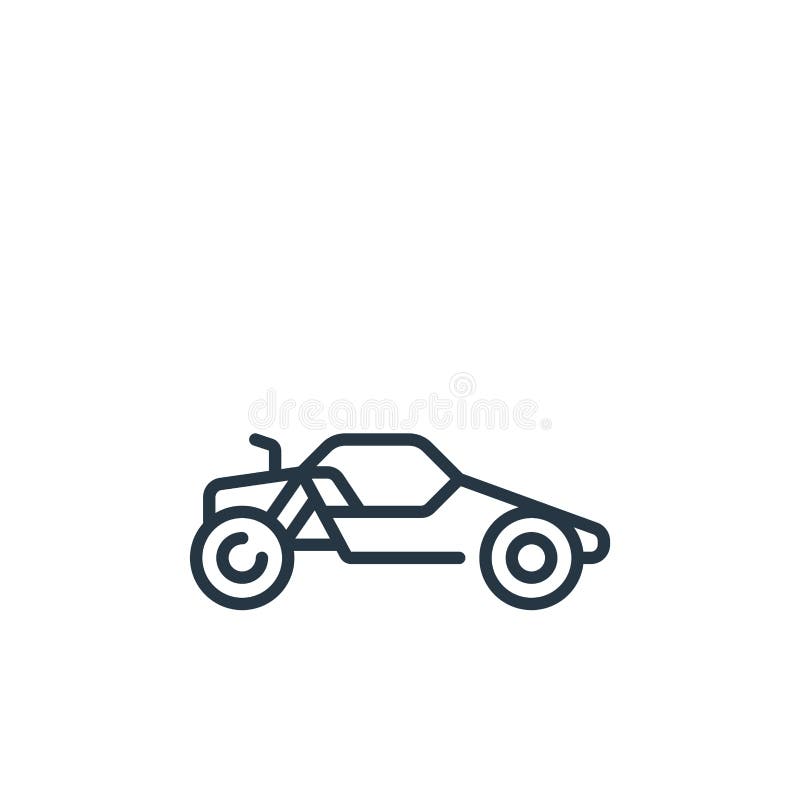 Buggy Icon Vector from Vehicles Transportation Concept. Thin Line ...