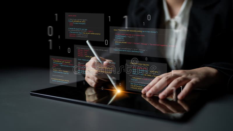 Buggy and Unsecure Programming Code with Humorous Logic Latch Stock Photo - Image of error ...