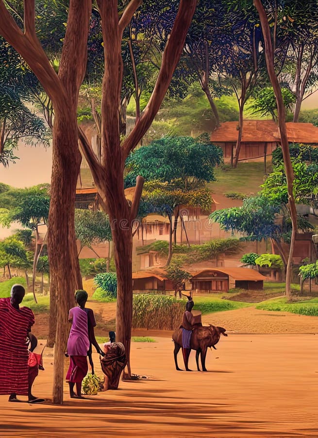 Bugiri, Bugiri, Uganda. Generative AI. Stock Illustration ...