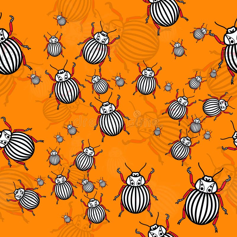 Bugs stock vector. Illustration of tiling, natural, beetle - 21824397