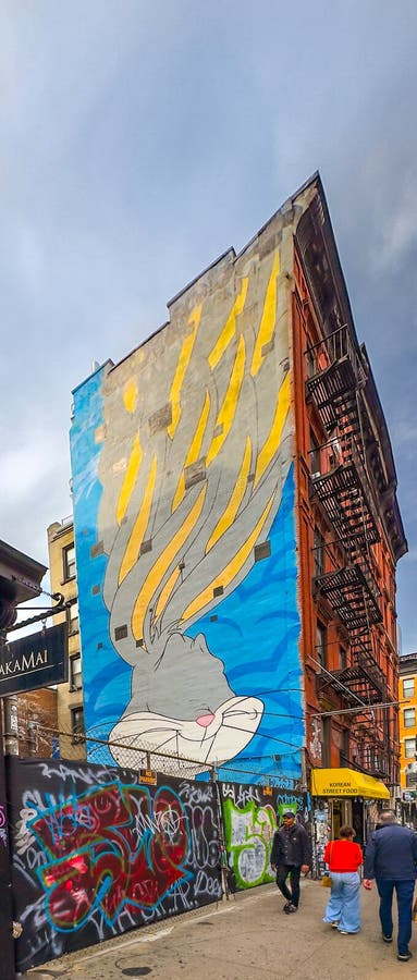 New York-Bugs Bunny editorial image. Image of downtown - 375338620