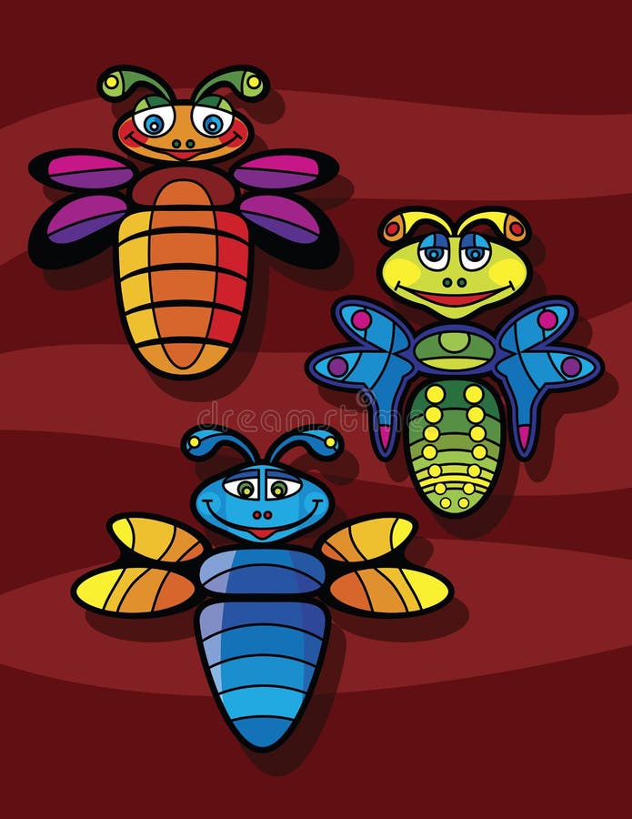 Sailboat with Cartoon Pirates at Night Stock Illustration ...