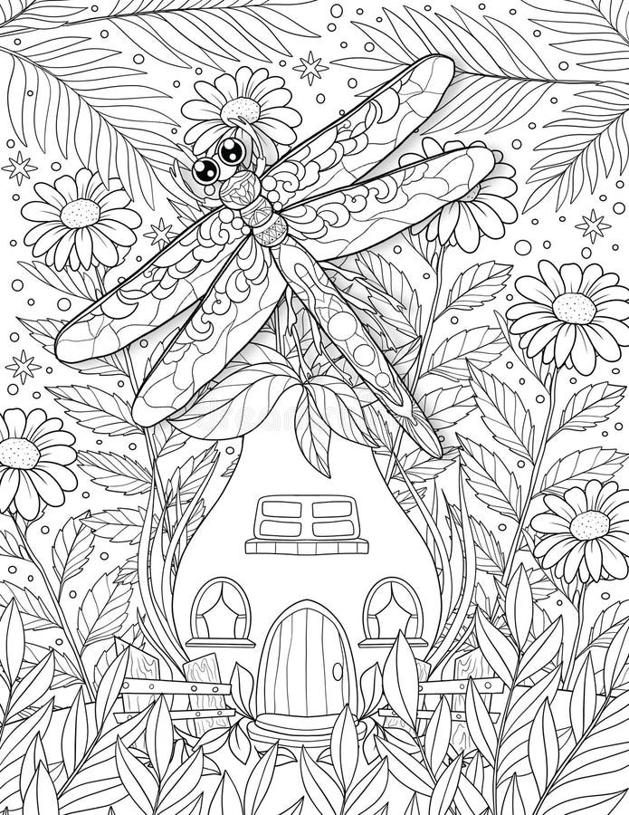 Bugs Coloring Book Page Stock Illustrations – 156 Bugs Coloring Book ...
