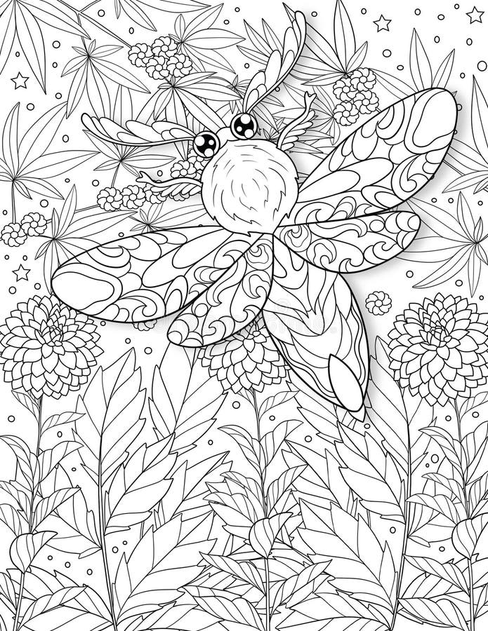 Bugs Coloring Book Page Stock Illustrations – 156 Bugs Coloring Book ...