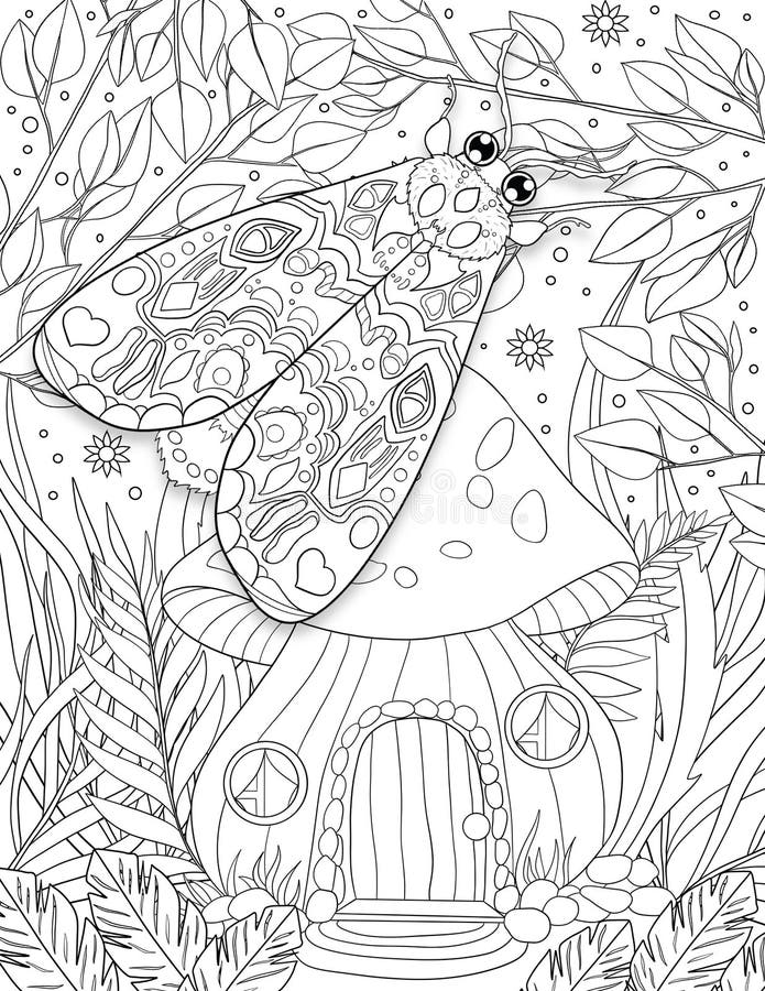 Bugs Coloring Book Page Stock Illustrations – 156 Bugs Coloring Book ...