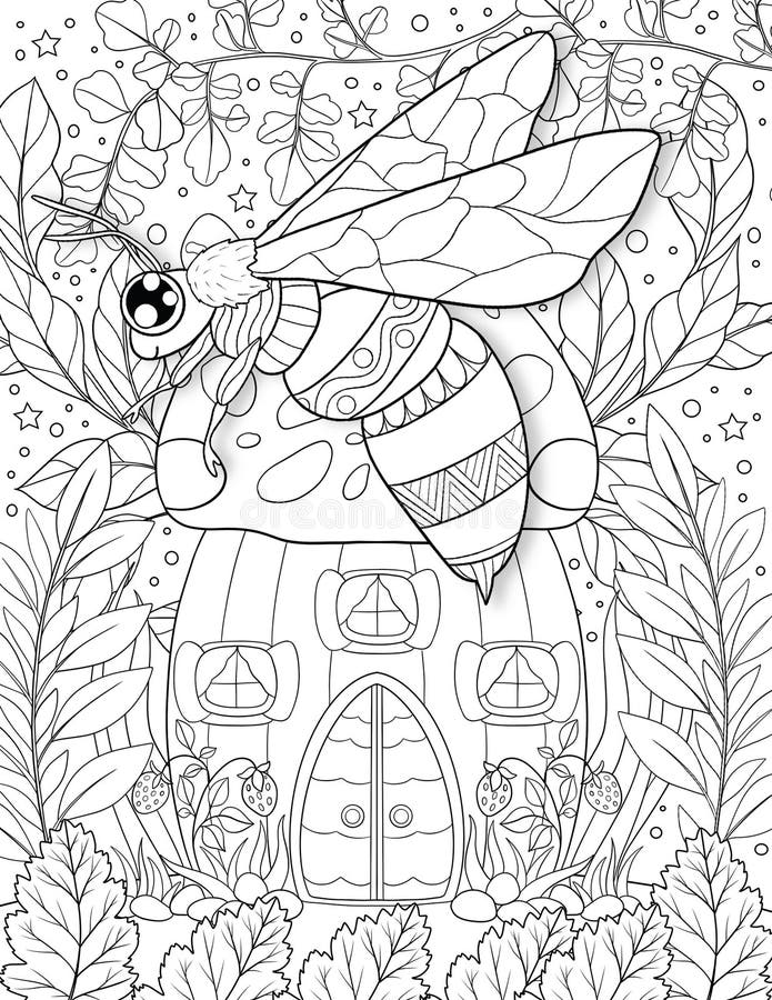 Bugs Coloring Book Page Stock Illustrations – 156 Bugs Coloring Book ...