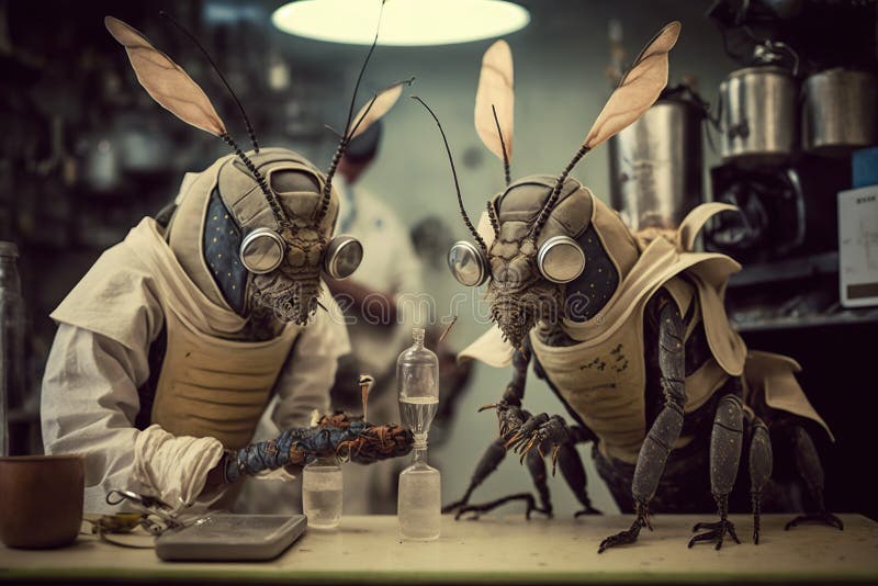 Bugs Experiment on Humans in a Lab, Created with Generative AI ...