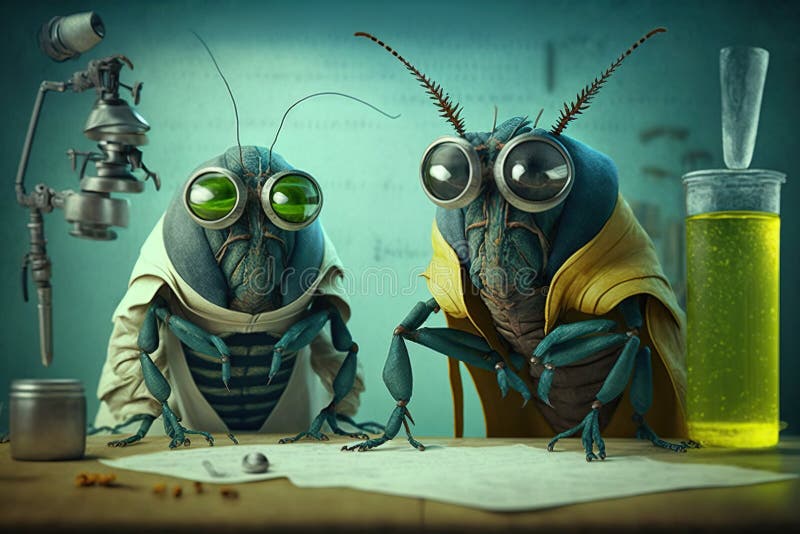 Bugs Experiment on Humans in a Lab, Created with Generative AI ...