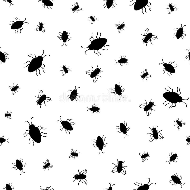 Flies pattern stock vector. Illustration of biology, antenna - 19346237