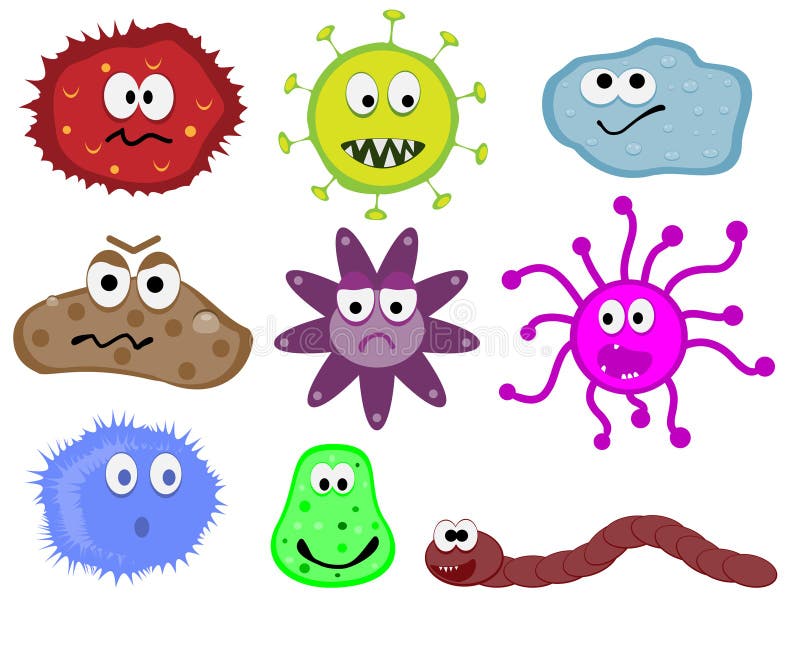 Bugs and germs I stock vector. Illustration of attack - 12964636