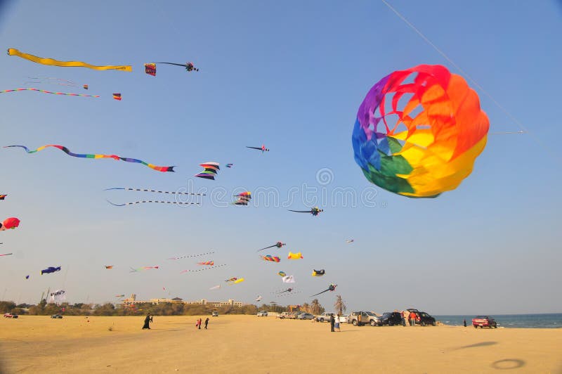 Sky of Kites stock photo. Image of jersey, event, festival - 15068682