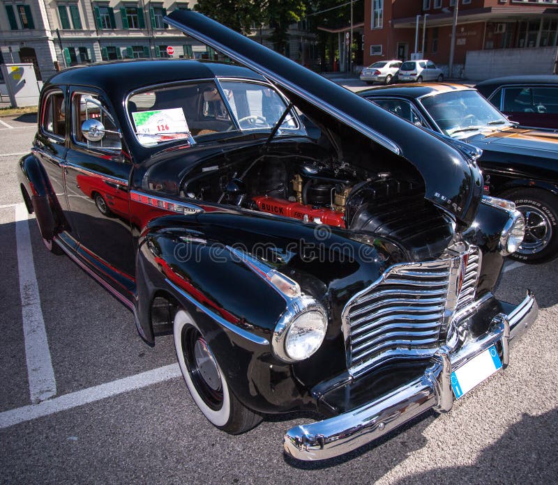 Buick Straight 8 Lowrider at Sunset Stock Photo - Image of classic ...