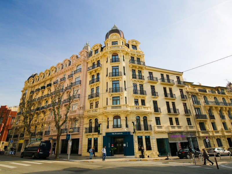 Buiding in the Center of Nice, France Editorial Stock Image - Image of ...