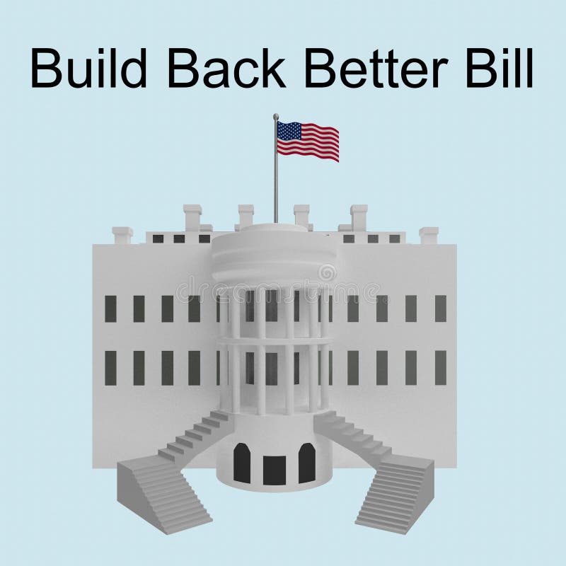 Build Back Better Bill Concept Stock Illustration - Illustration of ...