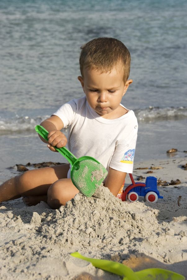 Build on the beach stock photo. Image of activity, childhood - 6677558
