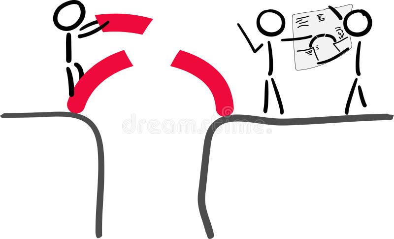 Build bridge stock vector. Illustration of plan, adapted - 83684490