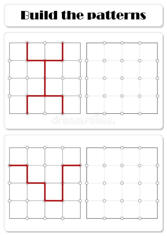Build the correct patterns stock vector. Illustration of puzzle - 94248062