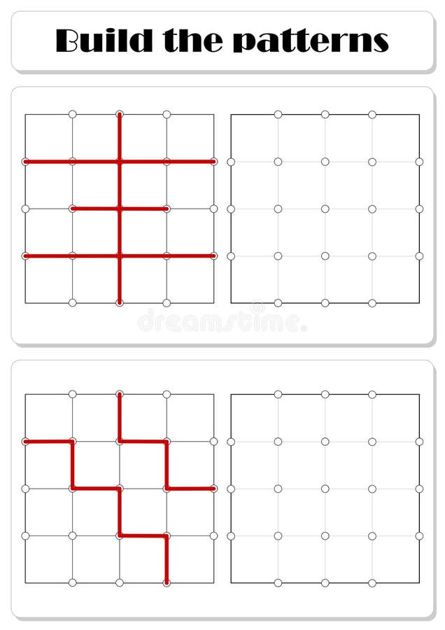 Build the correct patterns stock vector. Illustration of element - 94248383