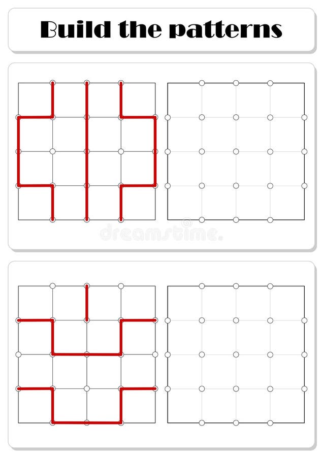 Build the Correct Vector Patterns Stock Vector - Illustration of ...