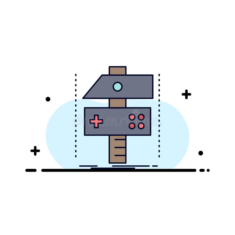 Build, Craft, Develop, Developer, Game Flat Color Icon Vector Stock ...