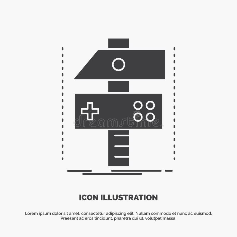 Build, Craft, Develop, Developer, Game Icon. Glyph Vector Gray Symbol ...