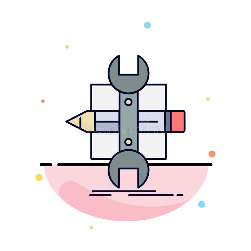 Build, Design, Develop, Sketch, Tools Flat Color Icon Vector Stock ... Build, Design, Develop, Sketch, Tools Flat Color Icon Vector Stock ...