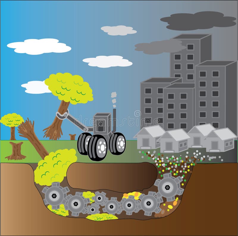 Build and destroy stock illustration. Illustration of building - 44325251