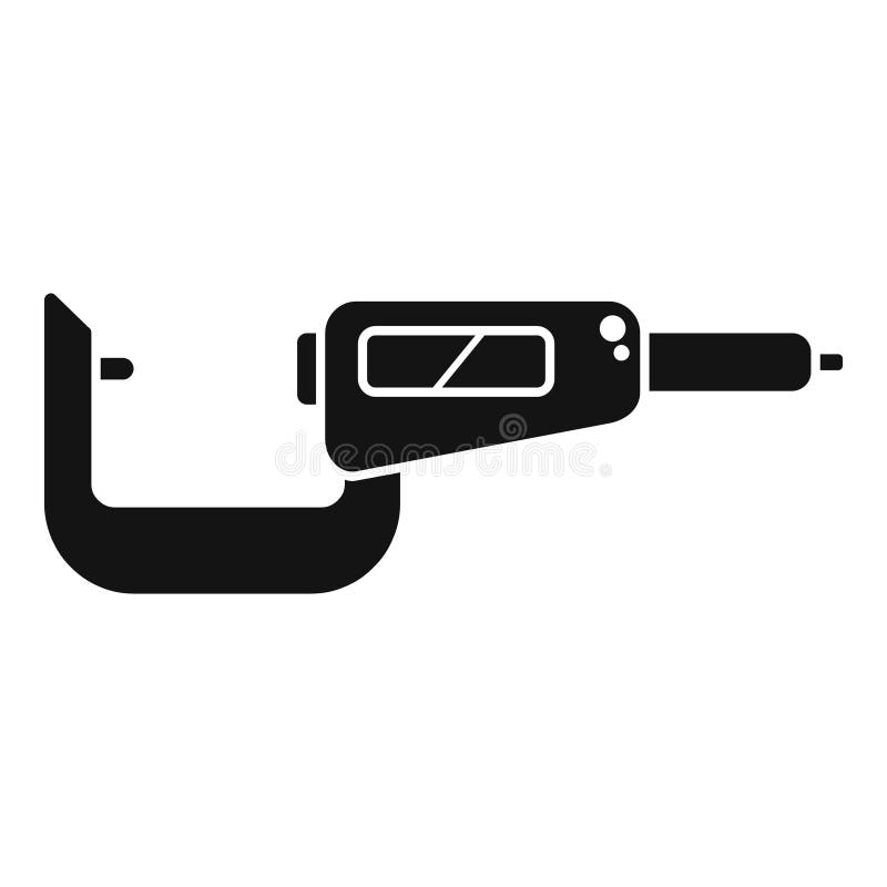 Build Digital Micrometer Icon Simple Vector. Metallic Tool Stock Vector ...