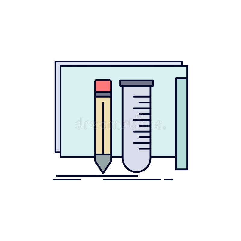Build, Equipment, Fab, Lab, Tools Flat Color Icon Vector Stock Vector ...