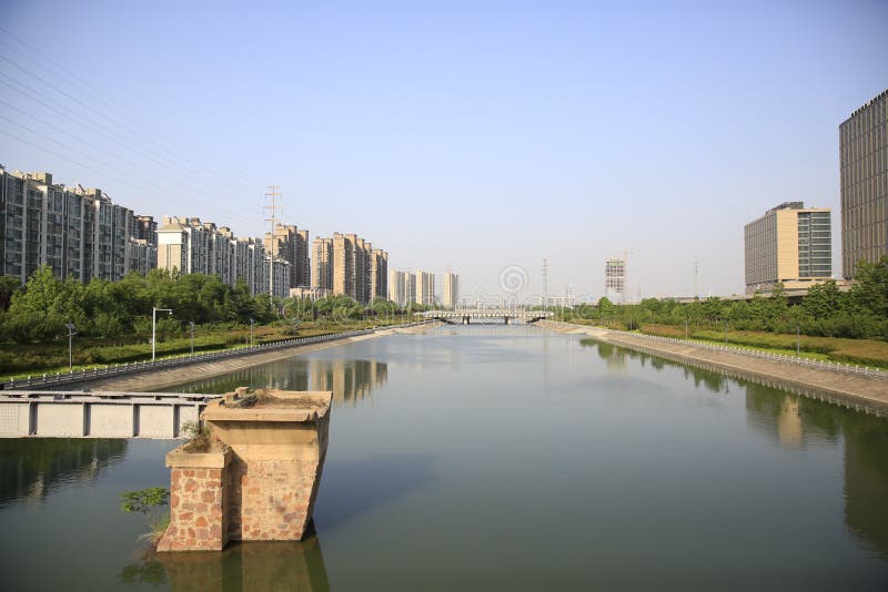 Build Half of the Bridge Across the River Stock Image - Image of beasts ...