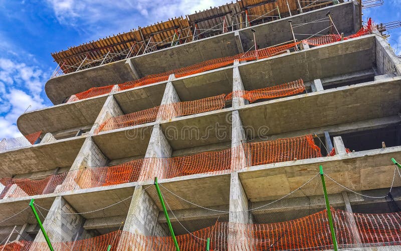 Build a Hotel Complex Construction Sites Playa Del Carmen Mexico Stock ...