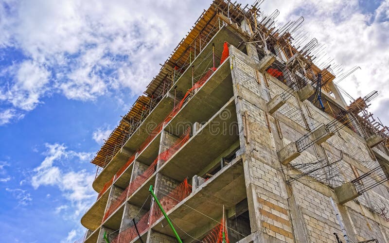 Build a Hotel Complex Construction Sites Playa Del Carmen Mexico Stock ...