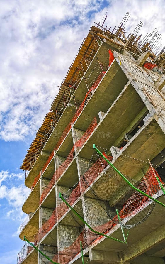 Build a Hotel Complex Construction Sites Playa Del Carmen Mexico Stock ...