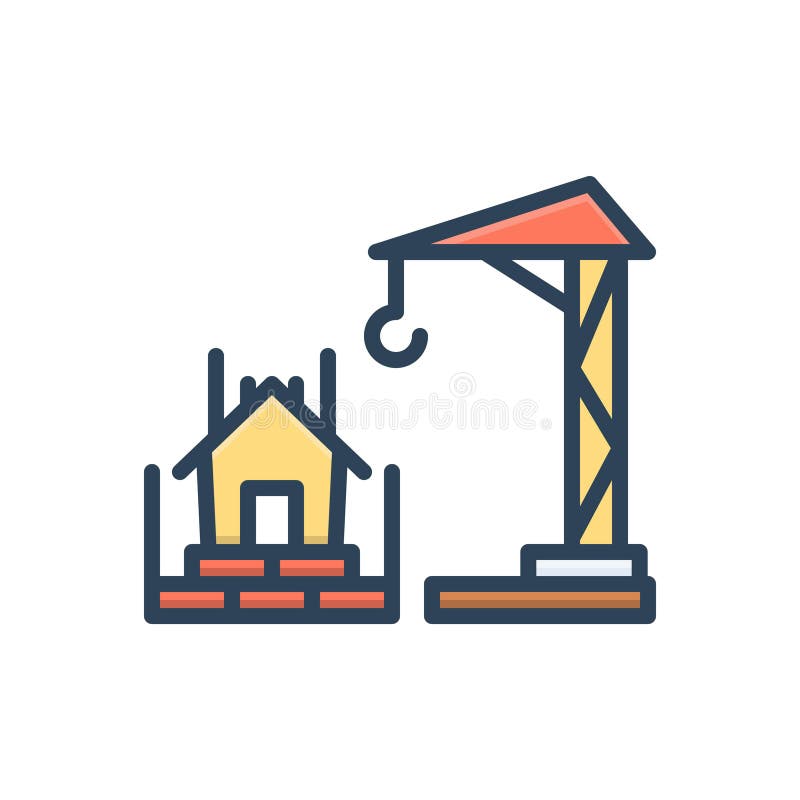 Color Illustration Icon for Build, Constructed and Tools Stock ...