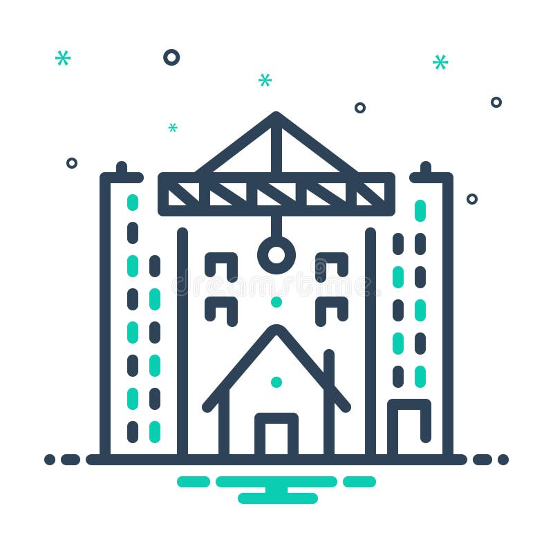 Mix Icon for Build, Construction and Fabrication Stock Illustration ...