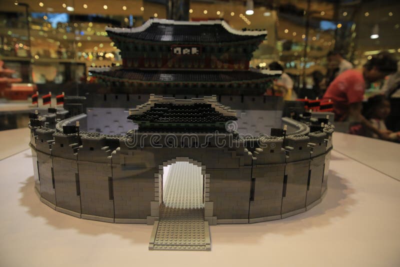 The Build from LEGO Blocks on Display Editorial Photography - Image of ...