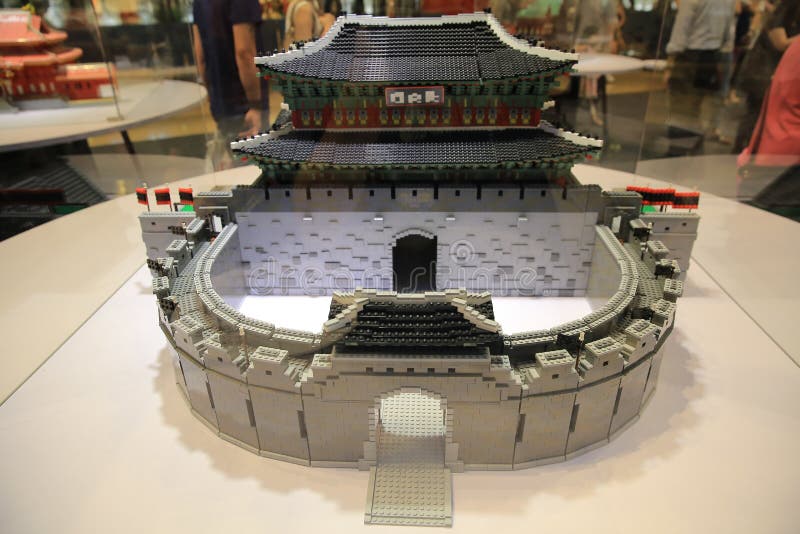 The Build from LEGO Blocks on Display Editorial Stock Photo - Image of ...