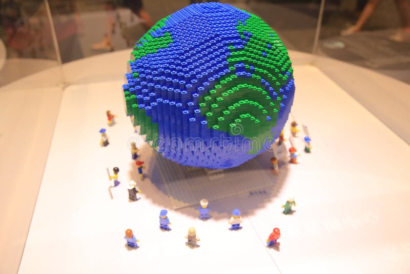 The Build from LEGO Blocks on Display Editorial Stock Photo - Image of ...