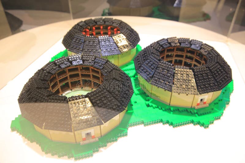 The Build from LEGO Blocks on Display Editorial Stock Photo - Image of ...