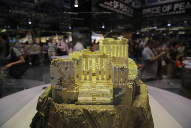 The Build from LEGO Blocks on Display Editorial Photography - Image of ...