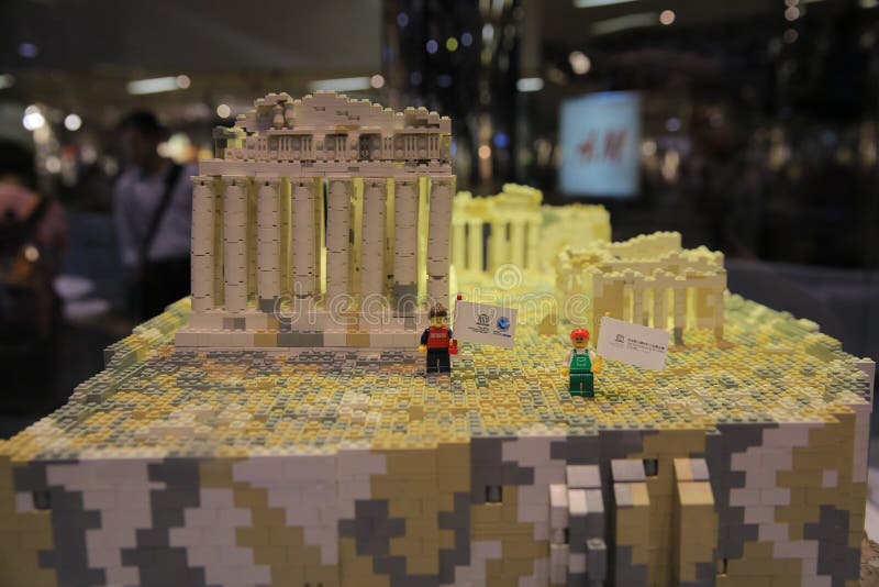 The Build from LEGO Blocks on Display Editorial Photo - Image of figure ...