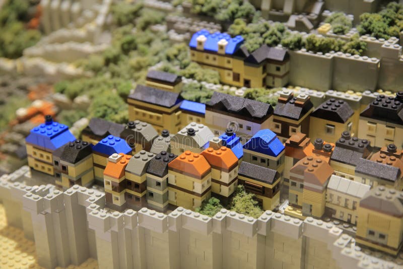 The Build from LEGO Blocks on Display Editorial Stock Photo - Image of ...