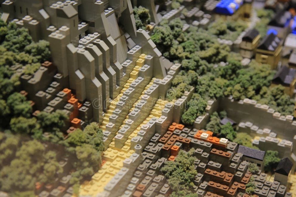 The Build from LEGO Blocks on Display Editorial Stock Image - Image of ...