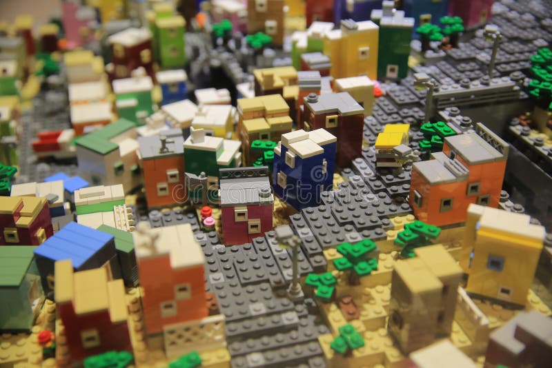 The Build from LEGO Blocks on Display Editorial Photo - Image of ...
