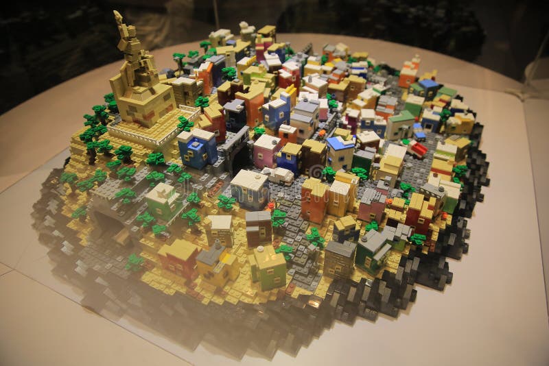 The Build from LEGO Blocks on Display Editorial Stock Photo - Image of ...